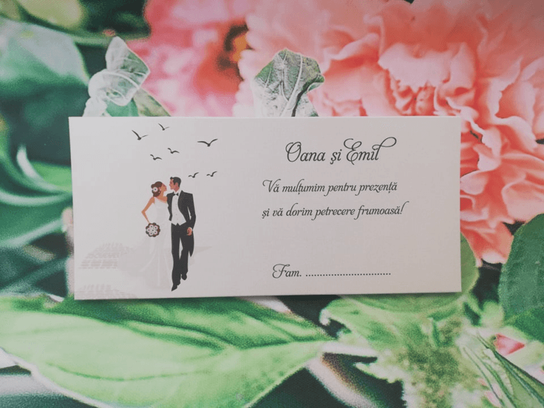 Plicuri bani elegante nunta 9 x 20cm alb | Super Pret - eMarturii