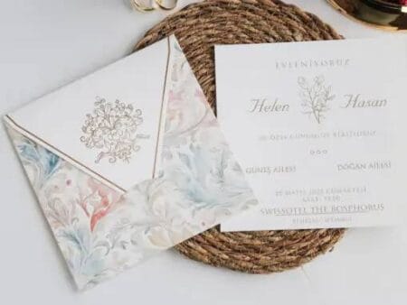 Invitatii de nunta elegante printate sau digitale - 2 variante